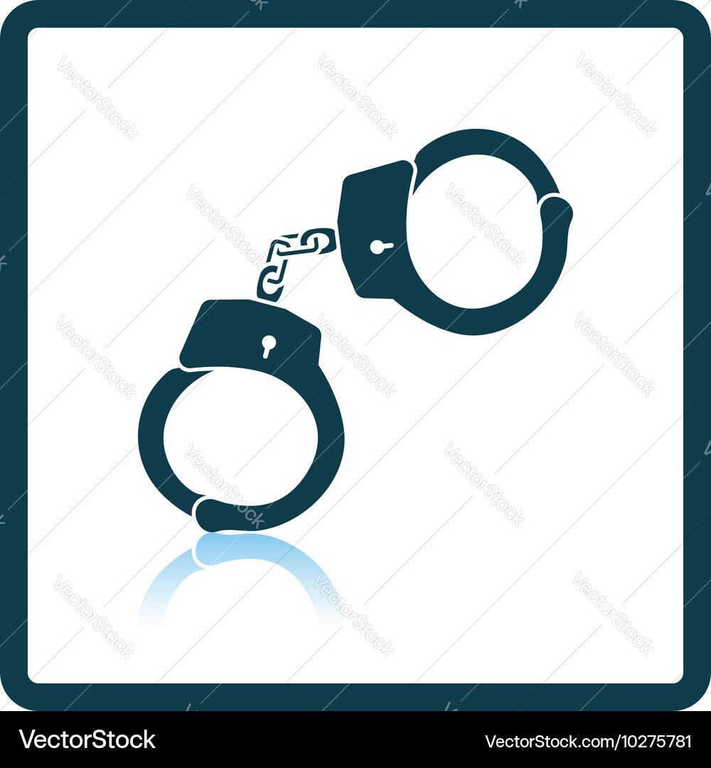 Police handcuff icon Royalty Free Vector Image