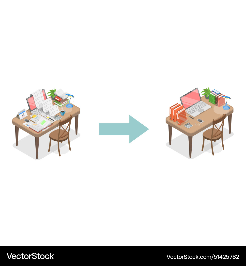 3d isometric flat Royalty Free Vector Image - VectorStock