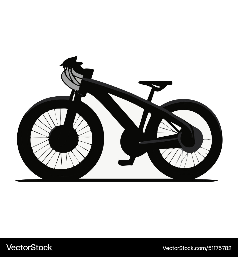 Bike icon black bicycle Royalty Free Vector Image