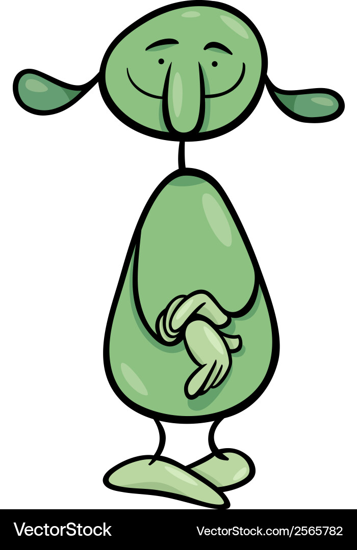 Fantasy character cartoon Royalty Free Vector Image