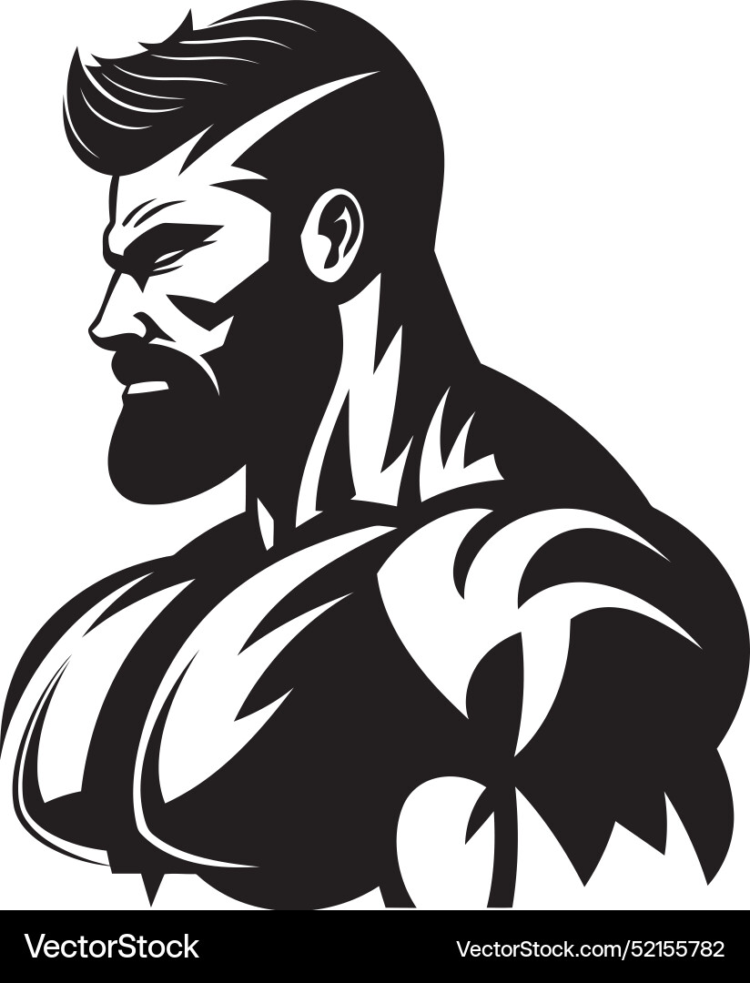 Journey to greatness a bodybuilders Royalty Free Vector