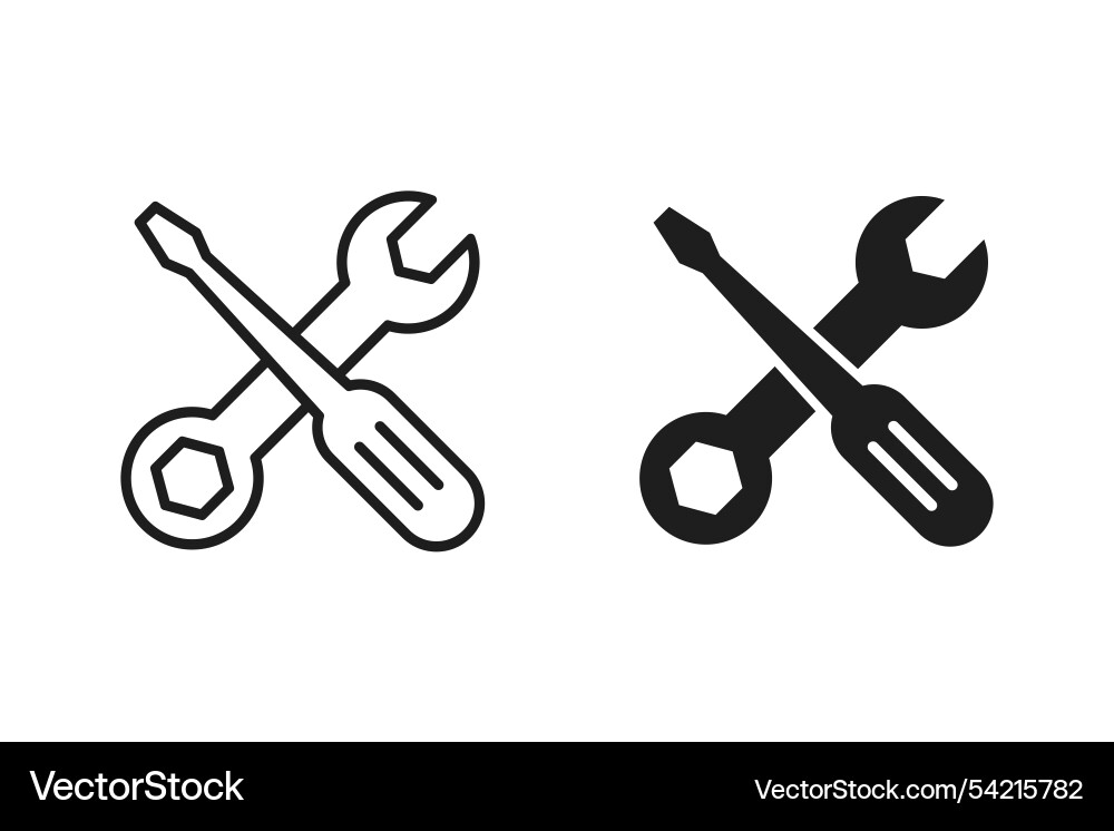 Setting icon or repair and tools icons Royalty Free Vector