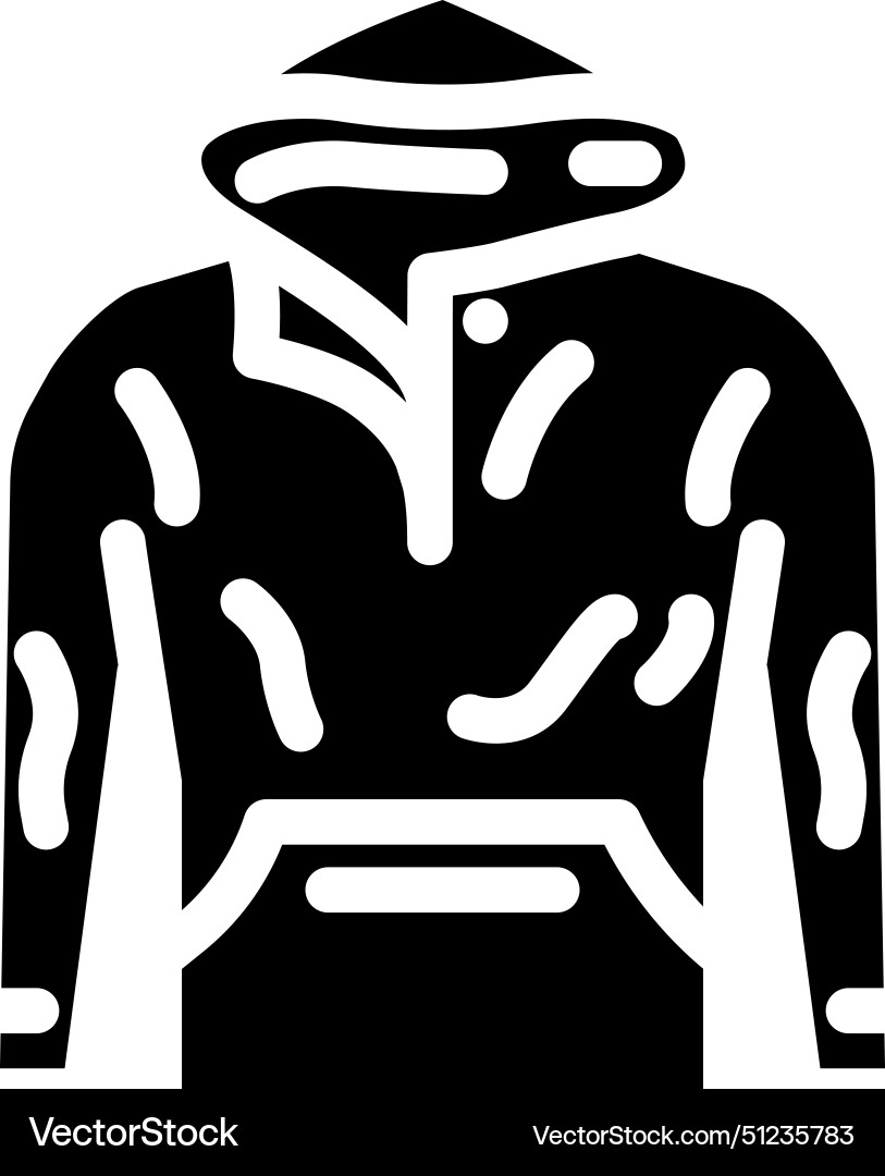 Bean Streetwear Cloth Fashion Glyph Icon Vector Image