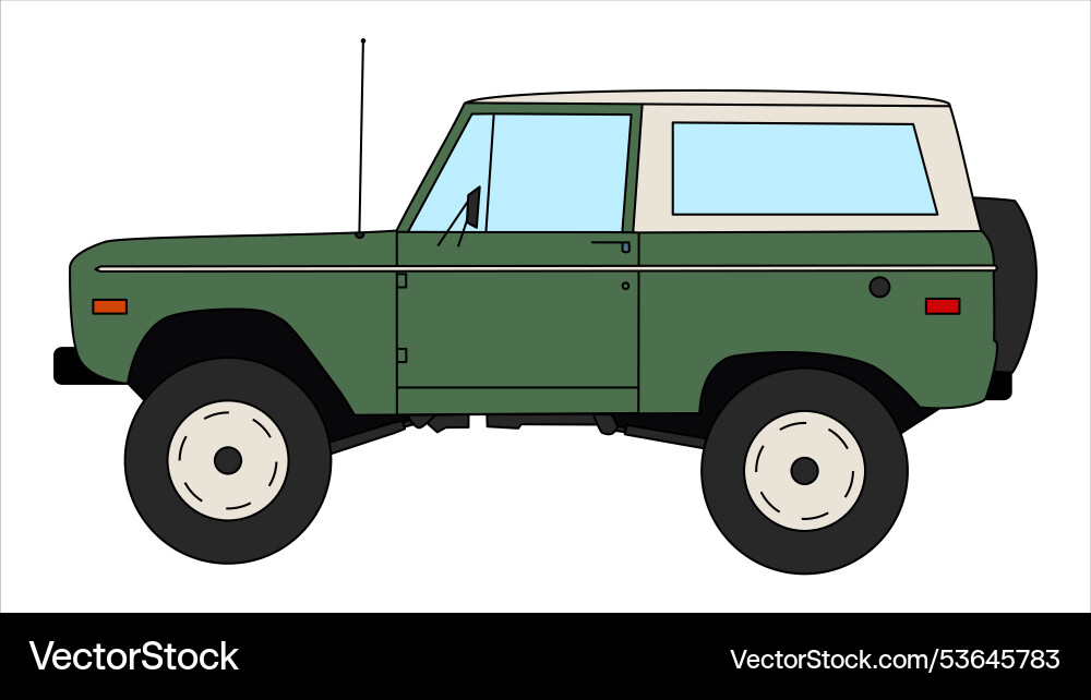 Ford bronco Royalty Free Vector Image - VectorStock