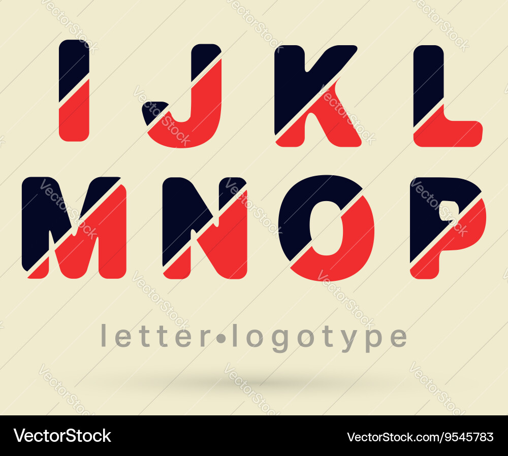 Letter logo font Royalty Free Vector Image - VectorStock