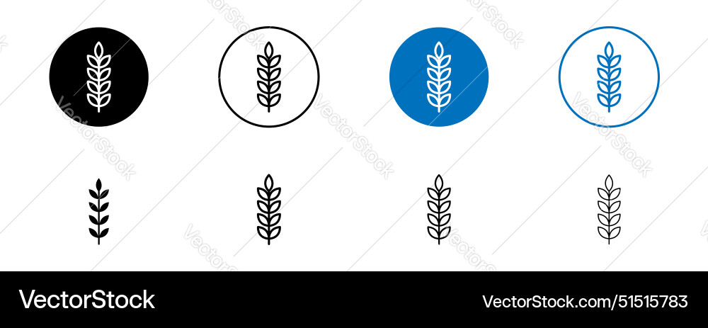 Wheat icon Royalty Free Vector Image - VectorStock
