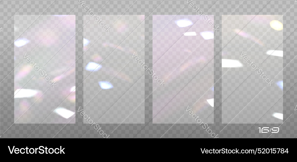 Backgrounds set with light reflections Royalty Free Vector