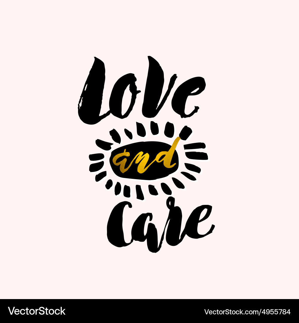 Calligraphic hand drawn ink lettering poster Vector Image