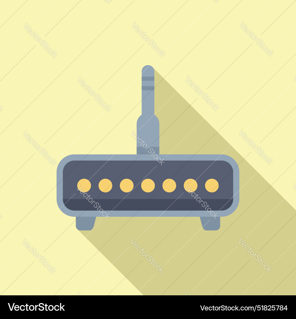Internet router providing wireless signal Vector Image