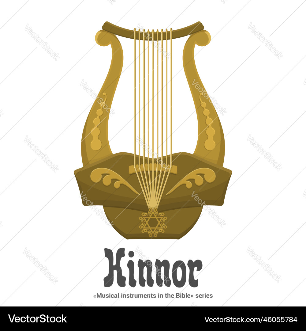 Musical instruments in the bible series Royalty Free Vector