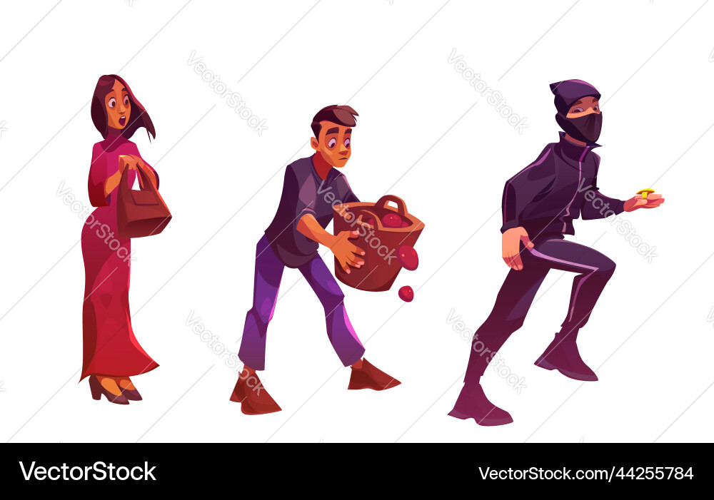 Shocked characters emotional reaction concept Vector Image