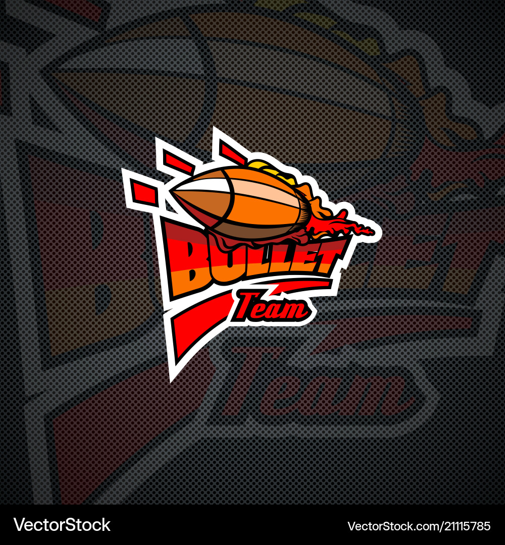Bullet team logo template Royalty Free Vector Image