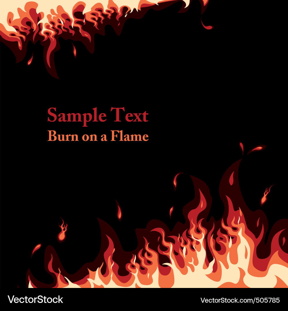 Fire background Royalty Free Vector Image - VectorStock