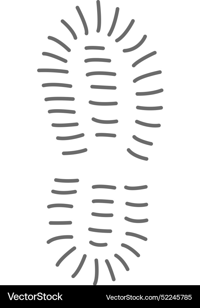 Fußabdruck der Stiefel doodle Lizenzfreies Vektorbild