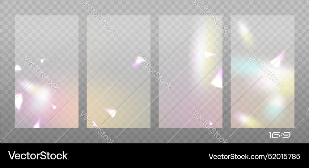 Glass prism light reflection backgrounds Vector Image