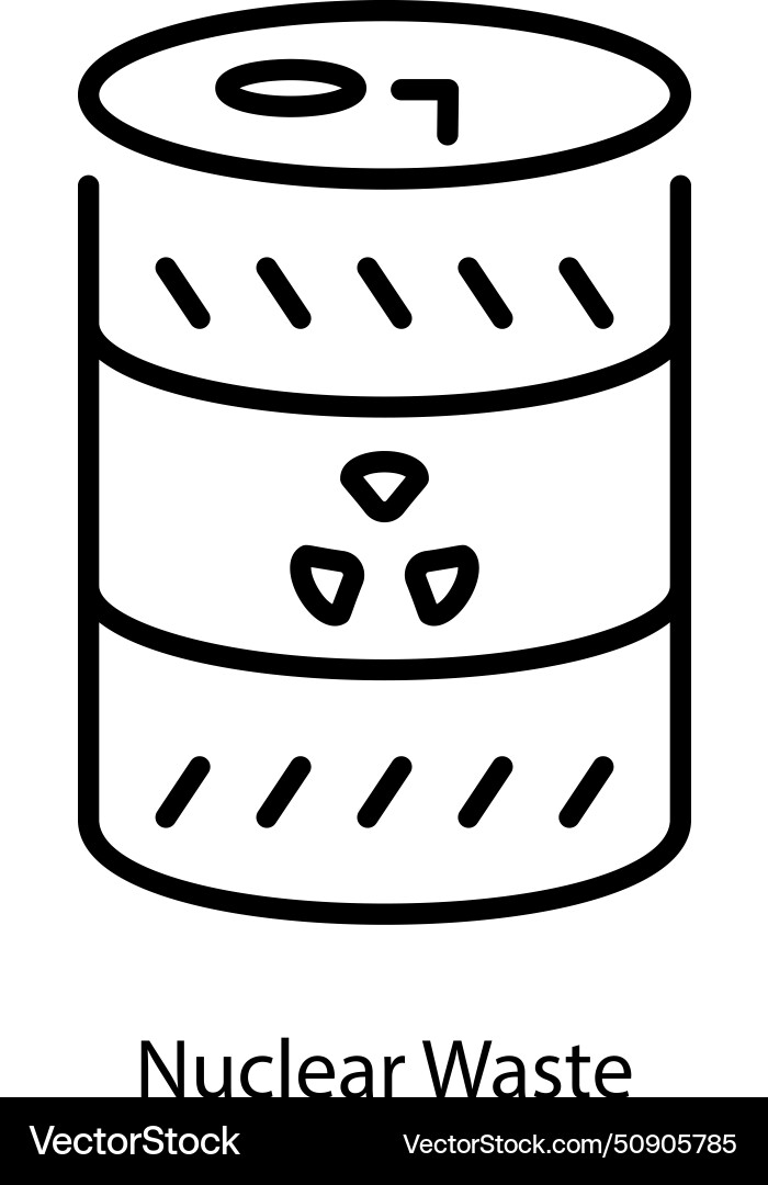 Nuclear waste Royalty Free Vector Image - VectorStock