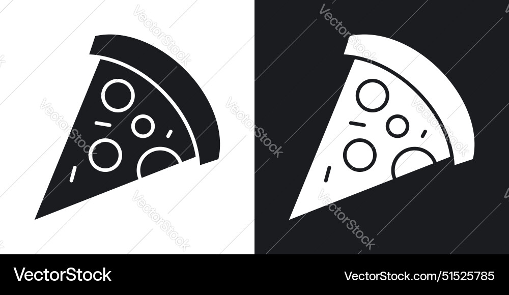 Pizza slice icon Royalty Free Vector Image - VectorStock