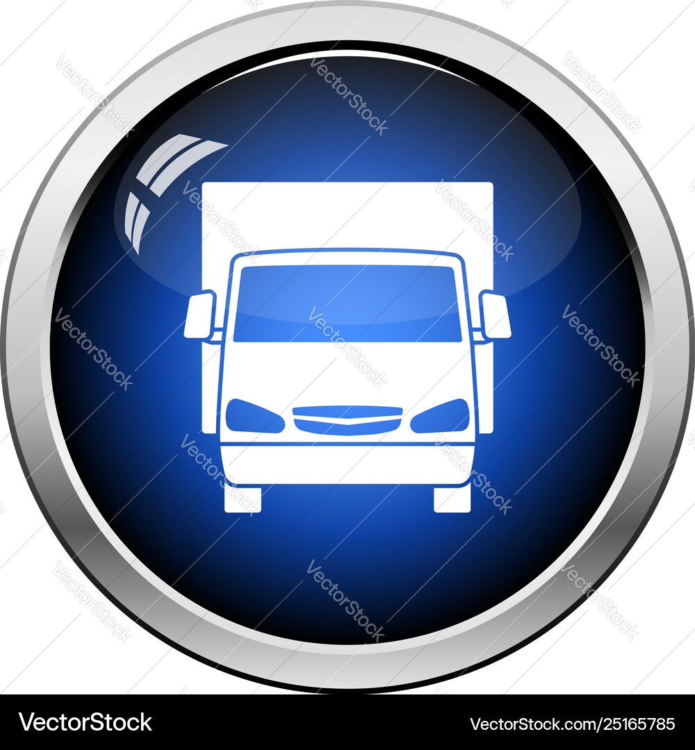 Van Lkw Ikone Frontansicht Lizenzfreies Vektorbild