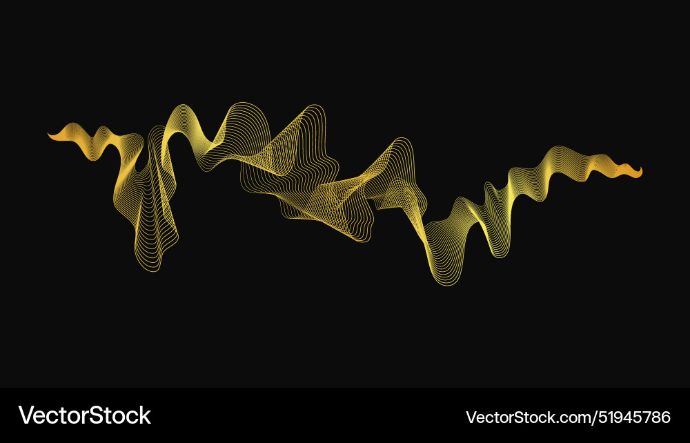 Abstract backdrop with luxury golden waves – Royalty-Free Vector ...