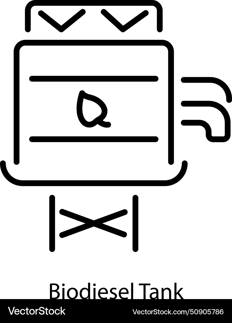 Biodiesel tank Royalty Free Vector Image - VectorStock