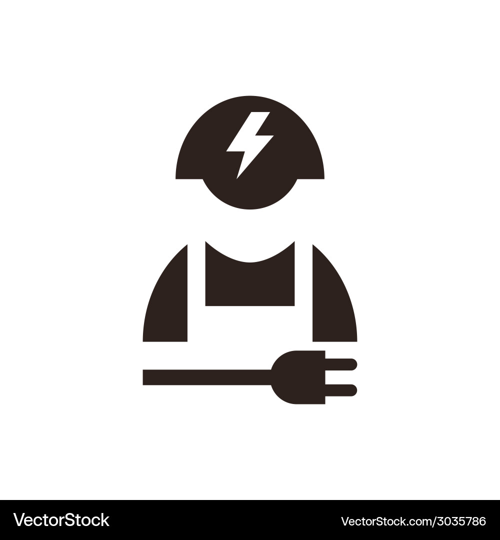 Electrician icon Royalty Free Vector Image - VectorStock