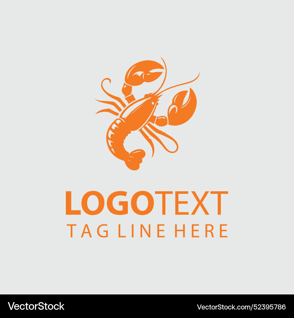 Lobster logo Royalty Free Vector Image - VectorStock