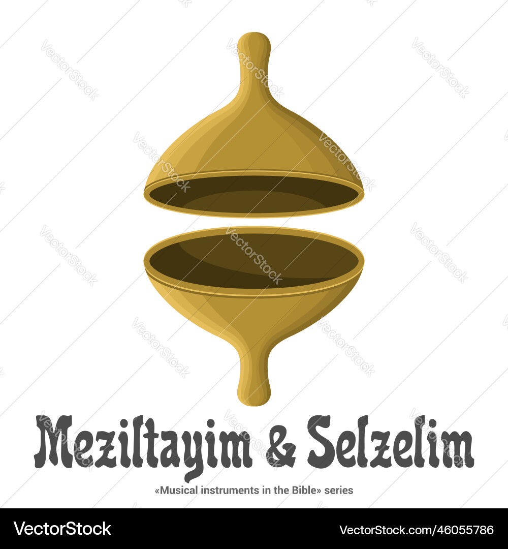 Musical instruments in the bible series Royalty Free Vector