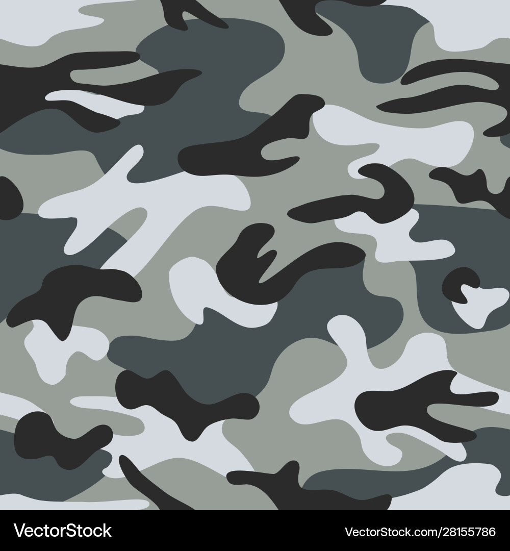 Seamless classic camouflage pattern camo Vector Image