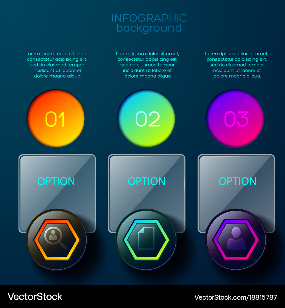 Gradienten Optionen Menü Hintergrund Lizenzfreier Vektor