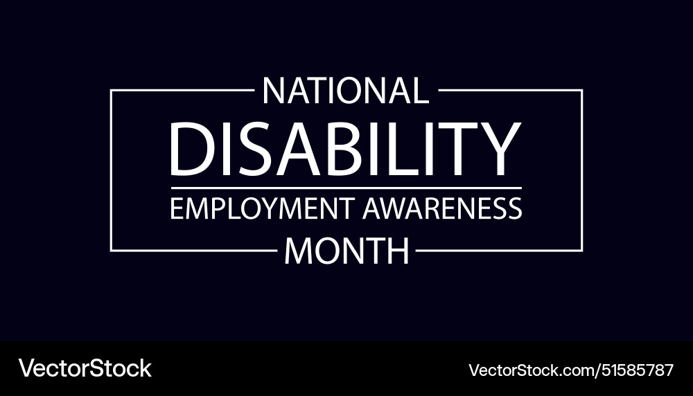 Innovative text design for advocating disability Vector Image