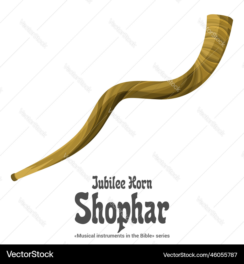 Musical instruments in the bible series Royalty Free Vector