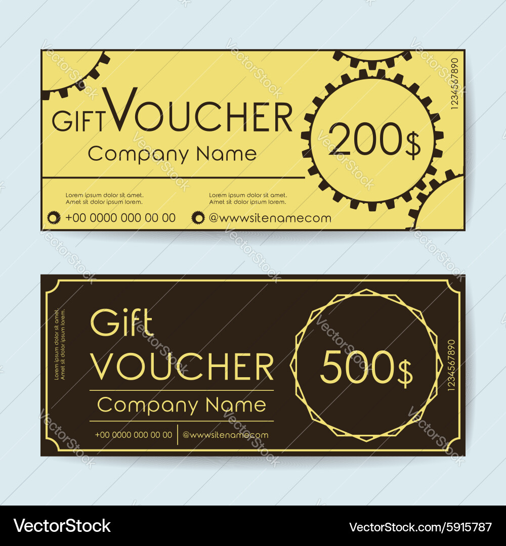 Voucher Royalty Free Vector Image - VectorStock
