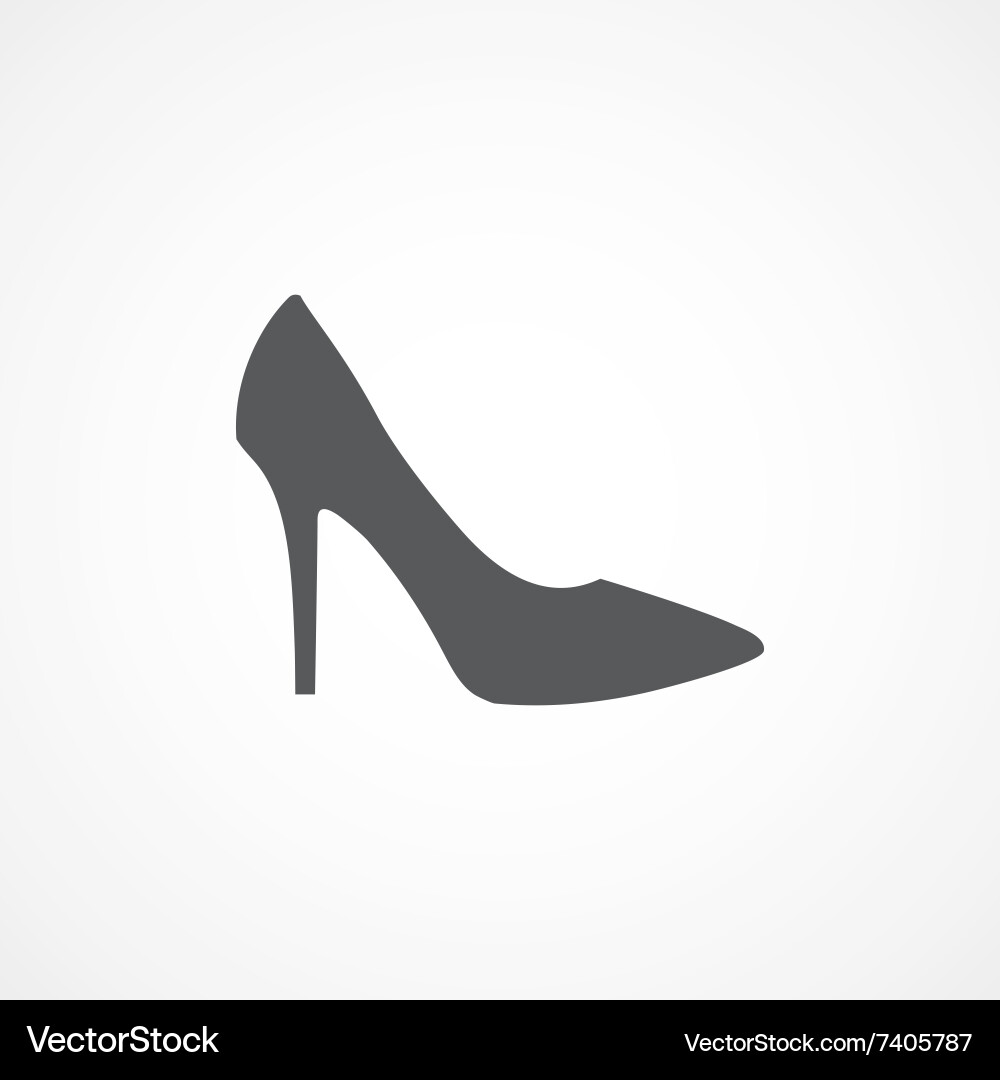 Woman's High Heel Shoe Icon Royalty Free Vector Image
