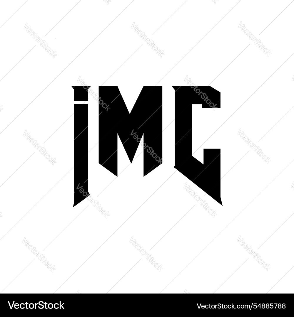 Imc letter logo design for technology company Vector Image