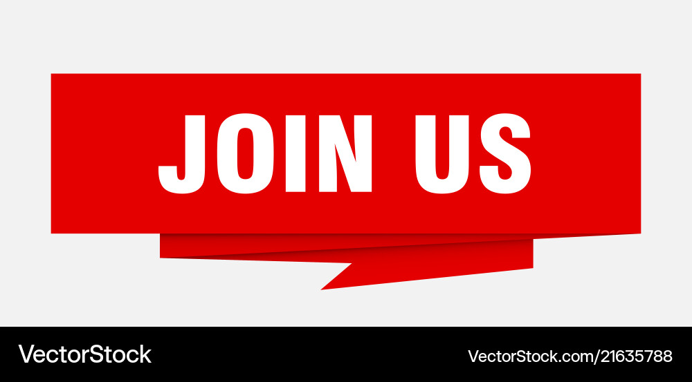 Join us Royalty Free Vector Image - VectorStock
