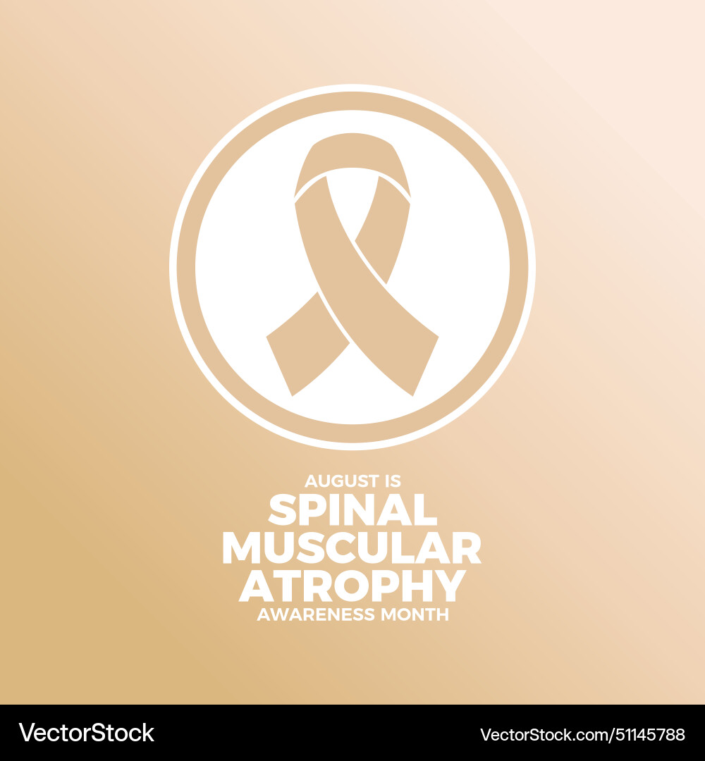 Spinal muscular atrophy awareness month poster Vector Image