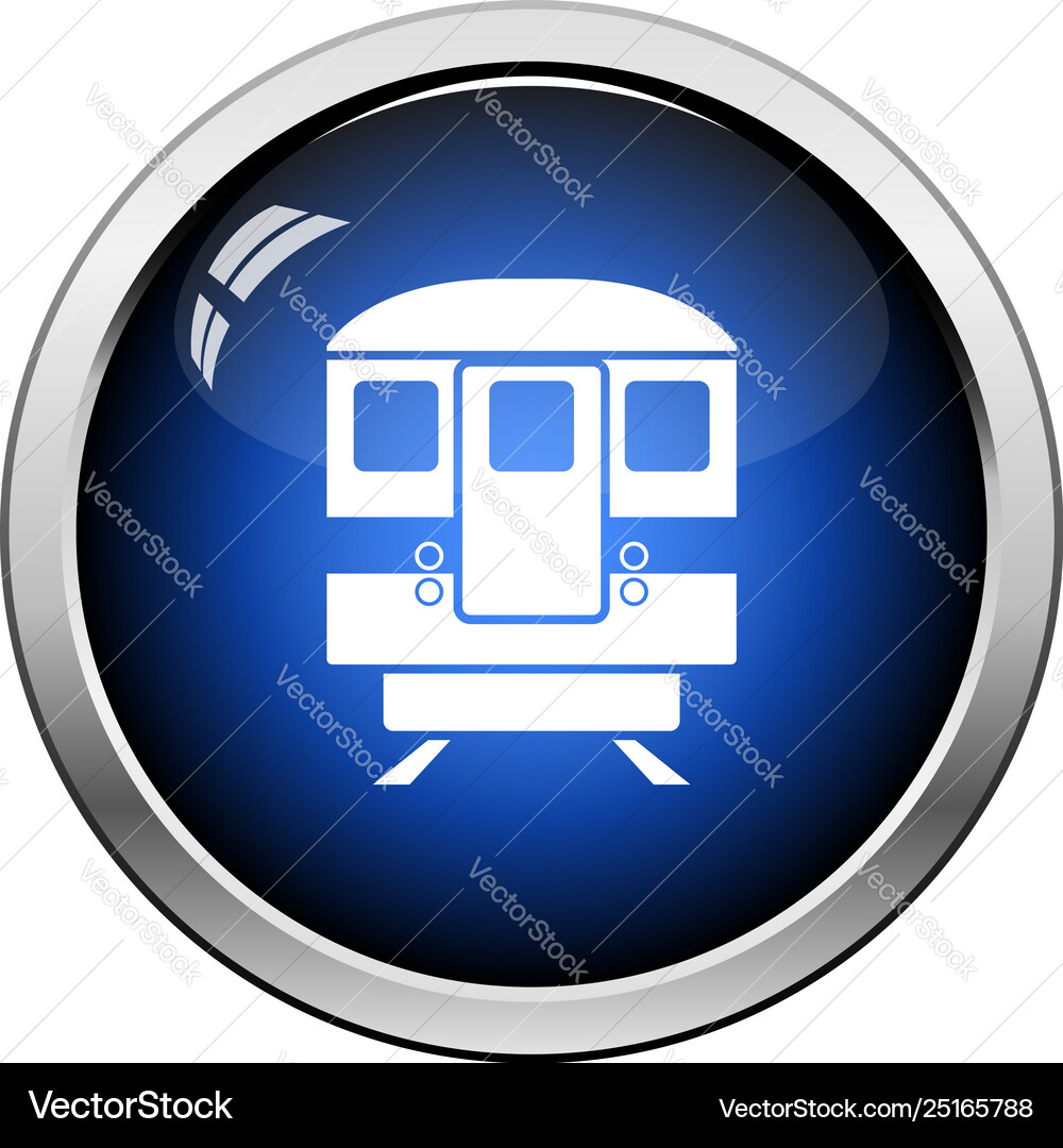 U-Bahn-Symbol Frontansicht Lizenzfreies Vektorbild
