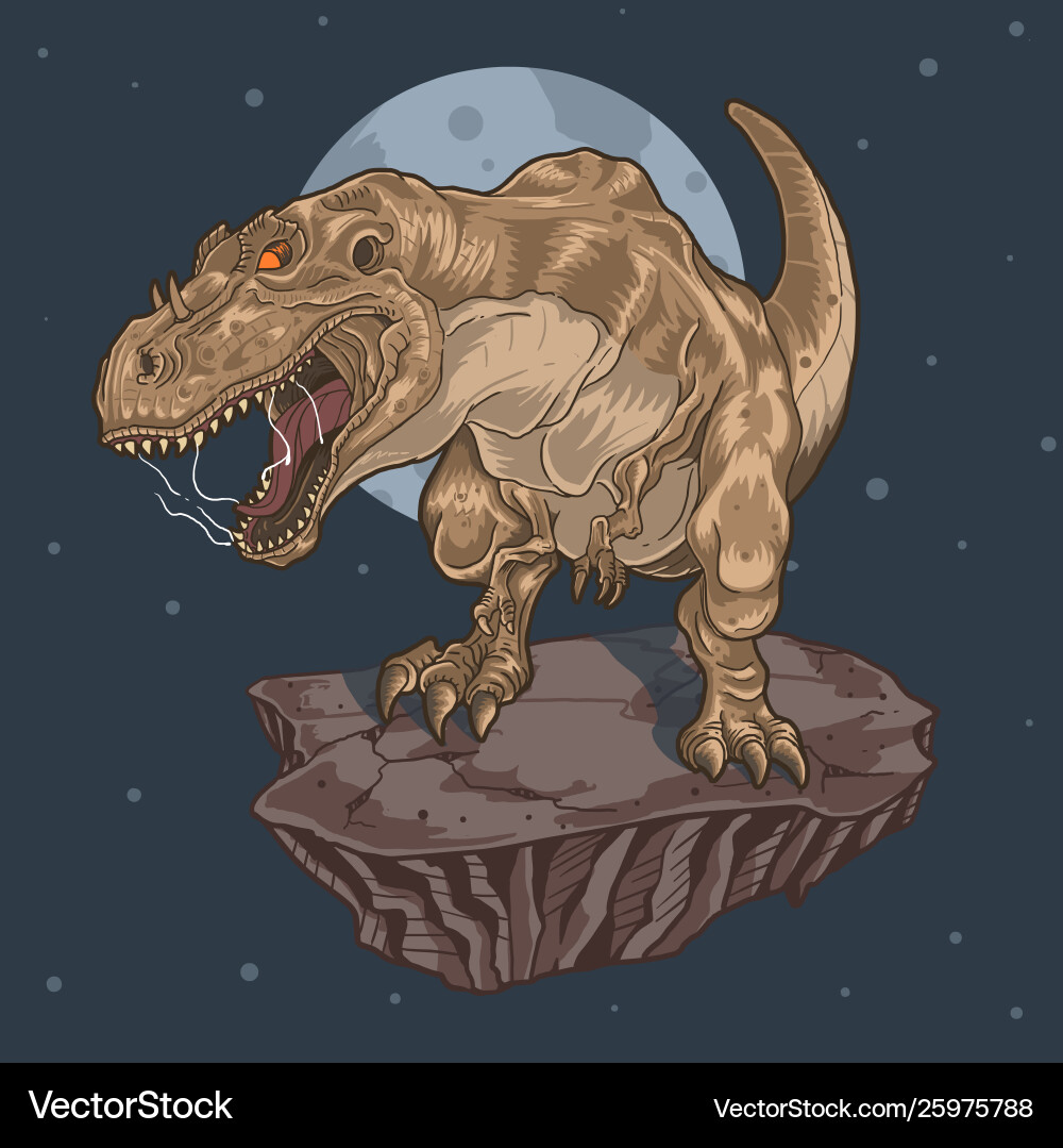 T-rex wild Royalty Free Vector Image - VectorStock