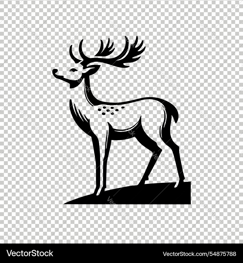 Whitetail deer Royalty Free Vector Image - VectorStock