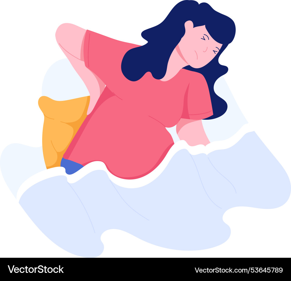 Back pain Royalty Free Vector Image - VectorStock
