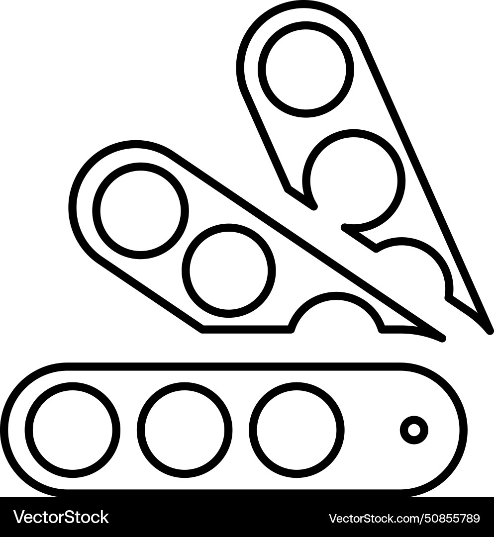 Color palette pantone line icon Royalty Free Vector Image