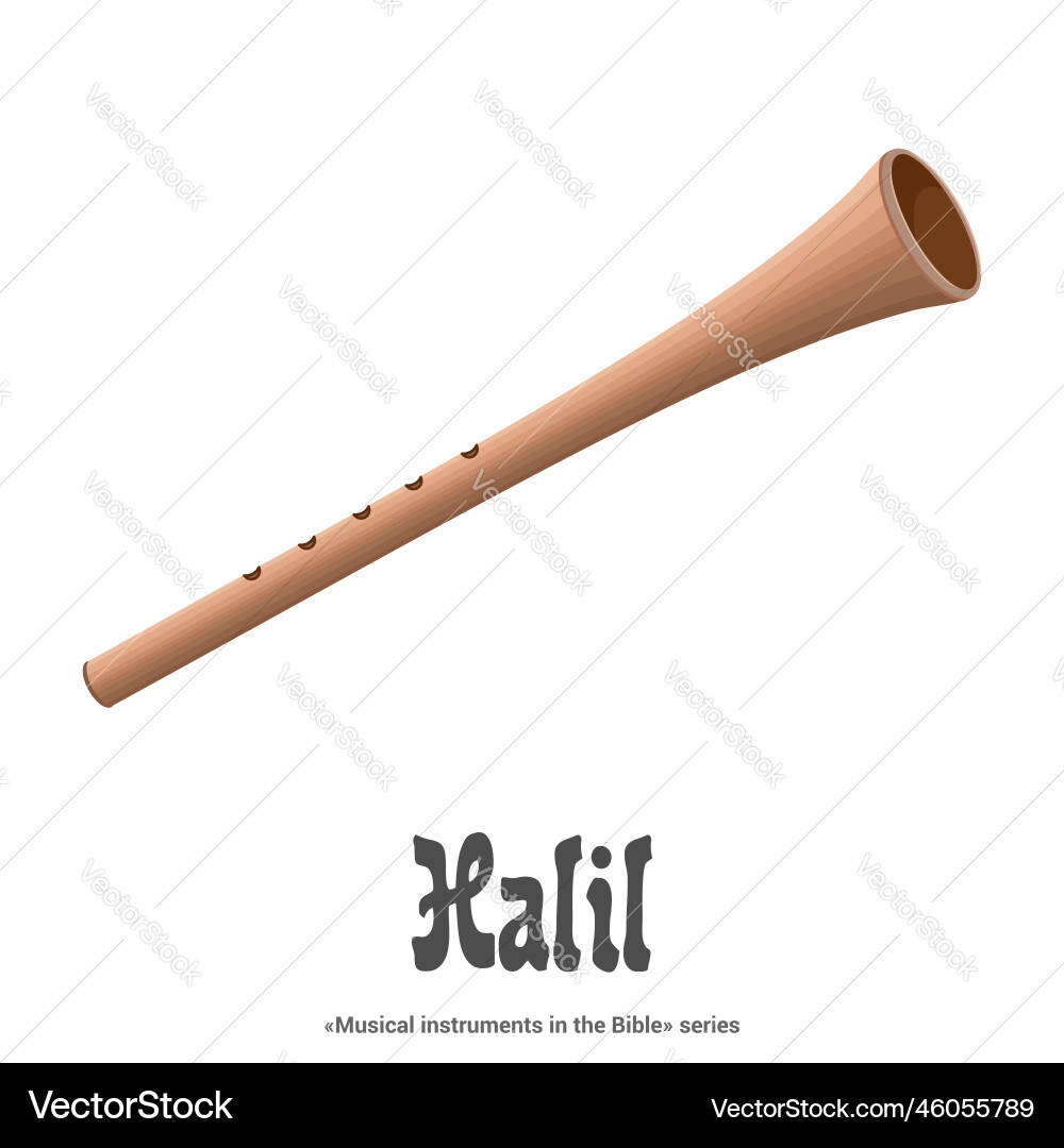 Musical instruments in the bible series Royalty Free Vector
