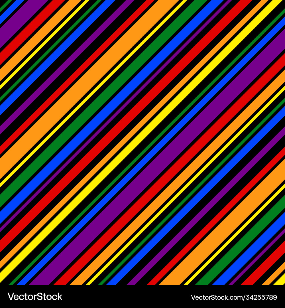 Rainbow pattern seamless line for design print Vector Image