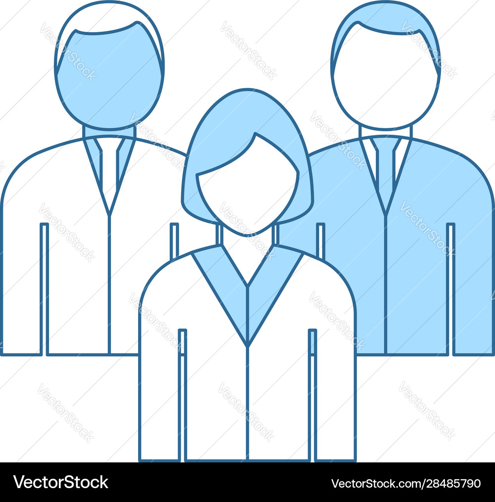 Corporate team icon Royalty Free Vector Image - VectorStock