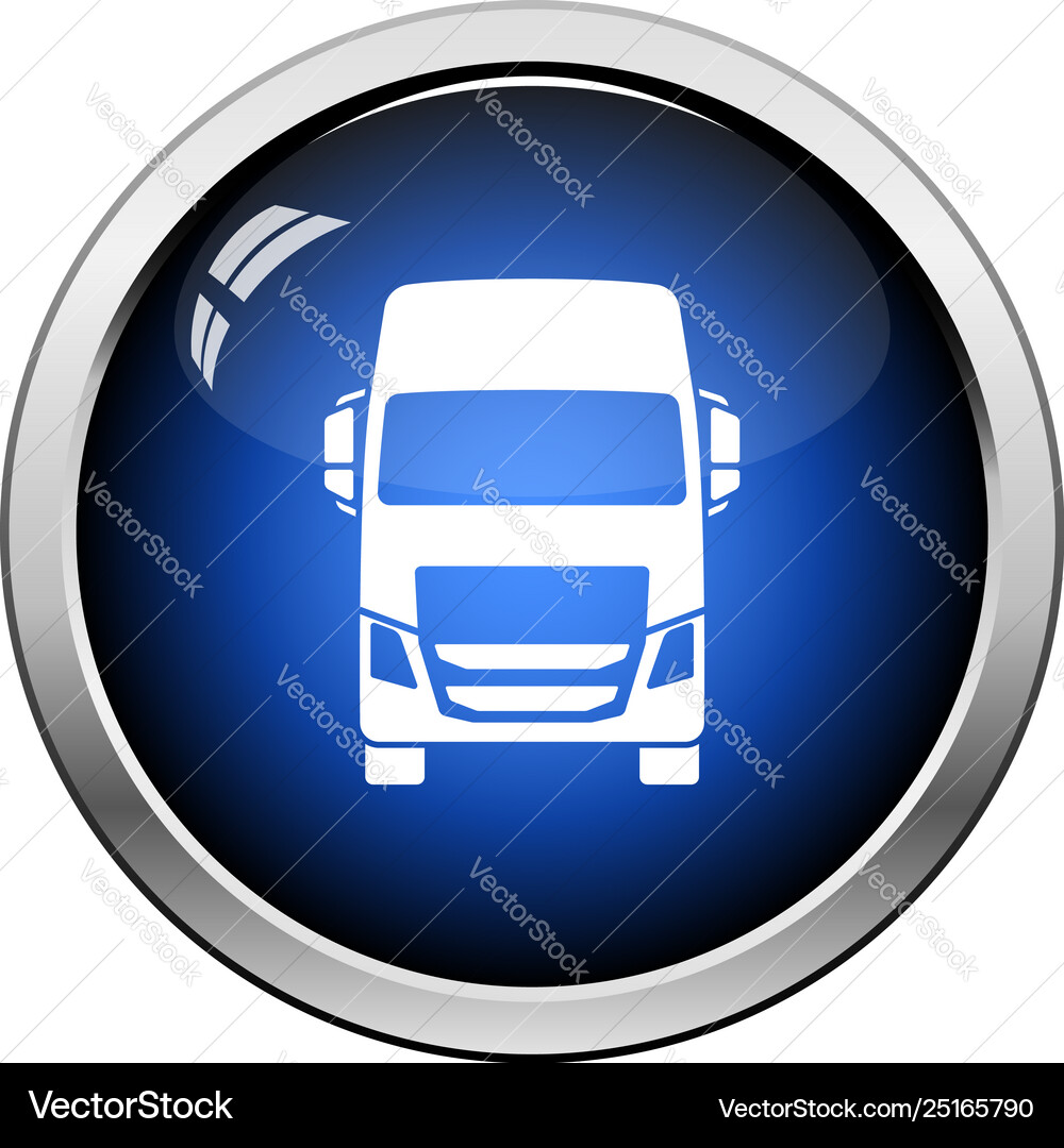 Truck icon front view Royalty Free Vector Image
