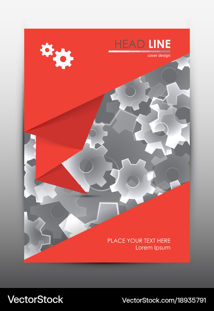 Brochure design template cover presentation Vector Image