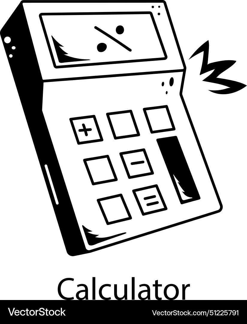 Calculator Royalty Free Vector Image - VectorStock