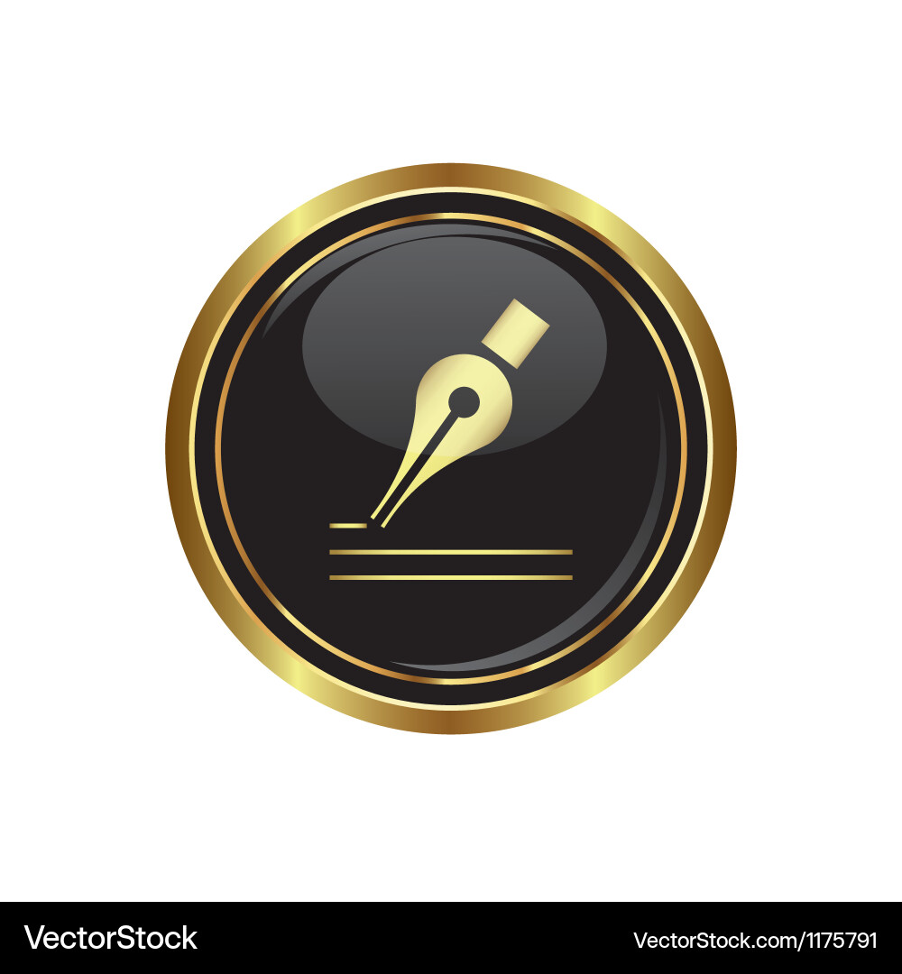 Ink pen icon Royalty Free Vector Image - VectorStock