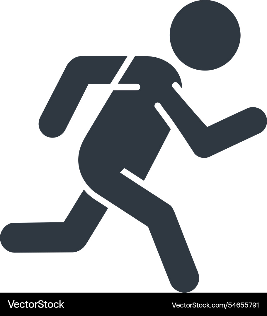Running away fast icon Royalty Free Vector Image