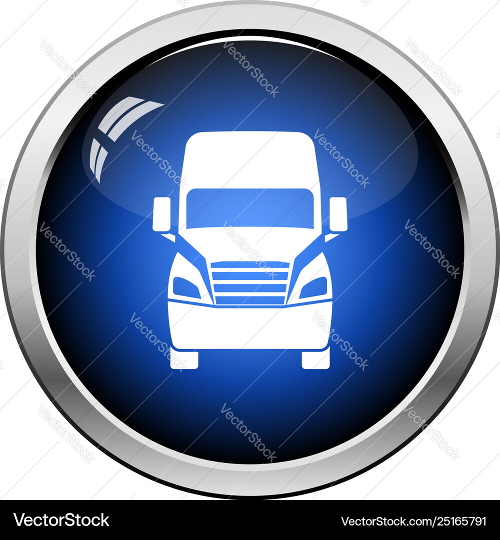 Truck icon front view Royalty Free Vector Image